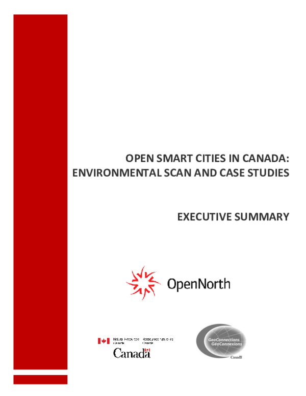 (PDF) Smart Cities in Canada: Insights from E-Scan and Case Studies