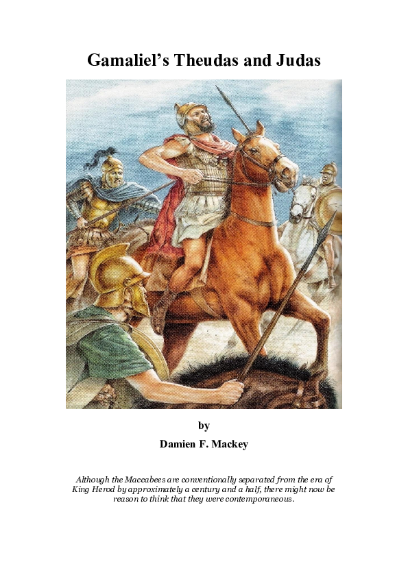 (DOC) Gamaliel’s Theudas and Judas