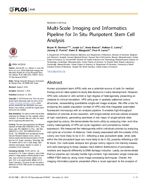 (PDF) Multi-Scale Imaging and Informatics Pipeline for In Situ Pluripotent Stem Cell Analysis ...