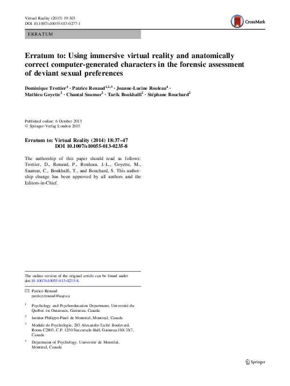 (PDF) Erratum to: Using immersive virtual reality and anatomically correct computer-generated ...