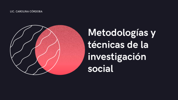 (PDF) Metodologías y técnicas de la investigación social