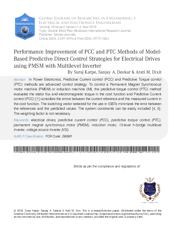(PDF) Performance Improvement Of PCC And PTC Methods of Model-Based ...