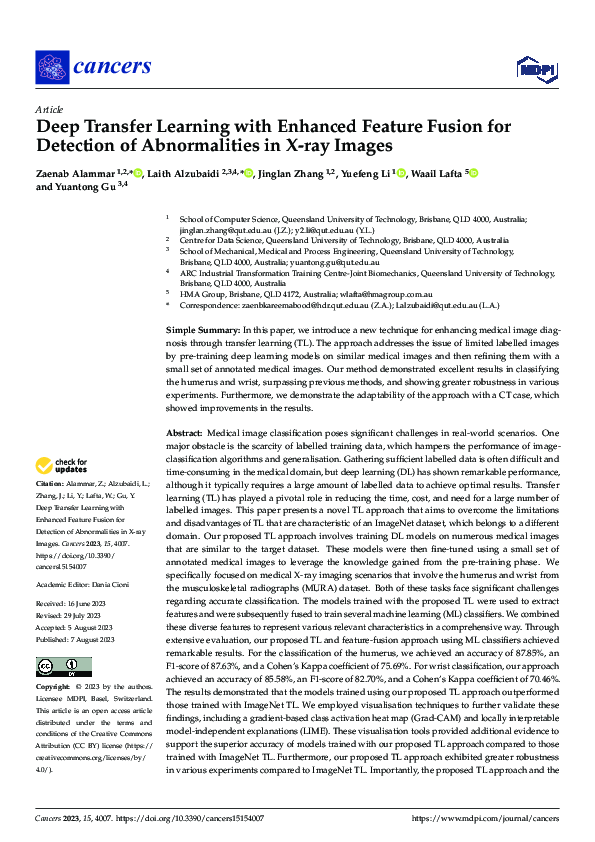 (PDF) Deep Transfer Learning with Enhanced Feature Fusion for Detection ...