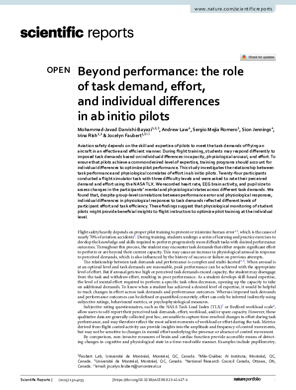 (PDF) Beyond performance: the role of task demand, effort, and individual differences in ab ...