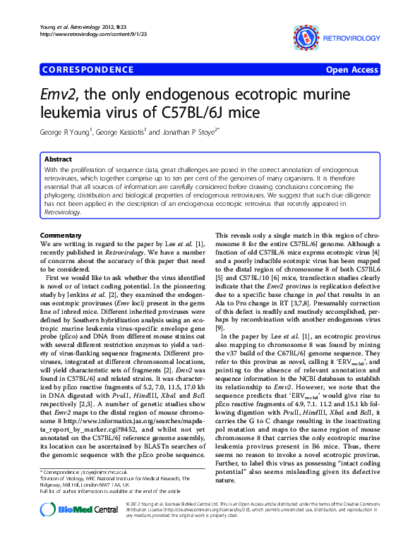 (PDF) CORRESPONDENCE Open Access