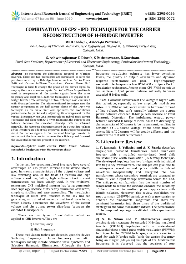 (PDF) COMBINATION OF CPS -IPD TECHNIQUE FOR THE CARRIER RECONSTRUCTION ...