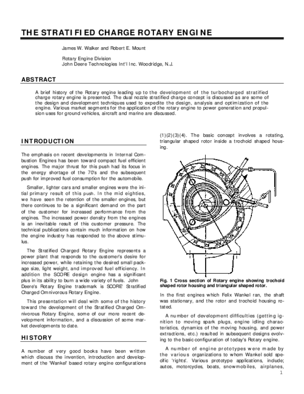 (PDF) The stratified charge rotary engine (John Deere)