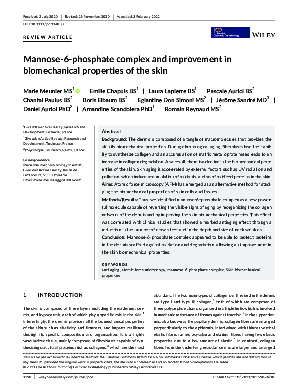 (PDF) Mannose‐6‐phosphate complex and improvement in biomechanical ...