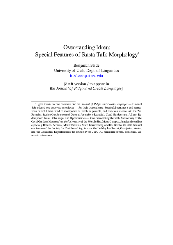 (PDF) Overstanding Idren