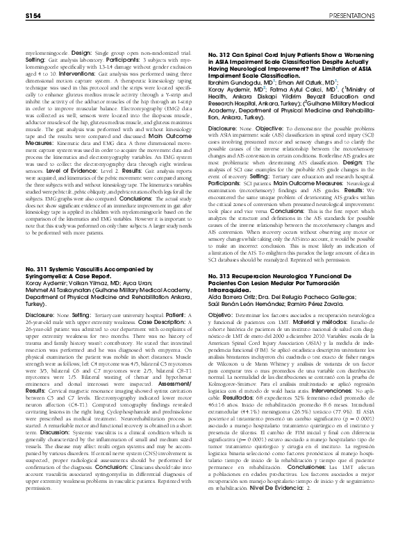 (PDF) No. 312 Can Spinal Cord Injury Patients Show a Worsening in ASIA ...