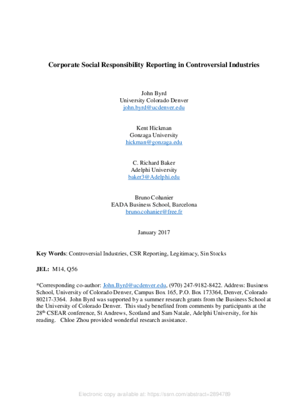 (PDF) Corporate Social Responsibility Reporting in China: An Overview ...