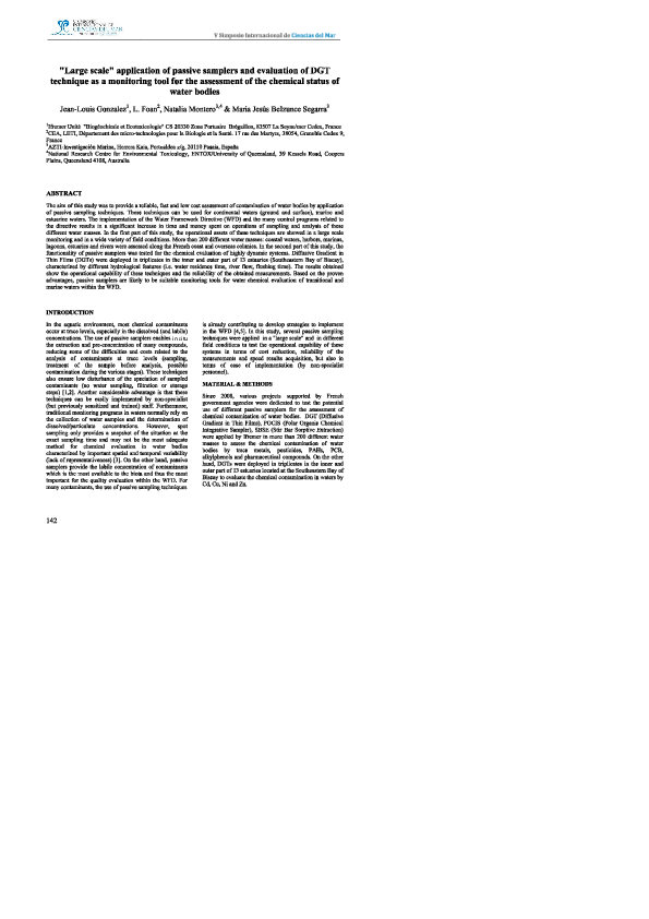 (PDF) Large scale application of the passive sampers and evaluation of DGT technique as a ...