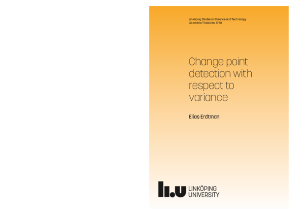 (PDF) Change point detection with respect to variance