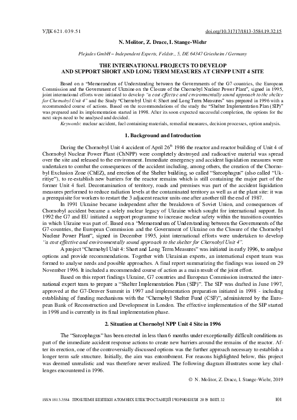 (PDF) The International Projects to Develop and Support Short and Long ...