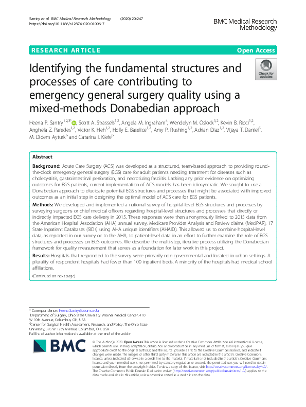 (PDF) Identifying the fundamental structures and processes of care ...