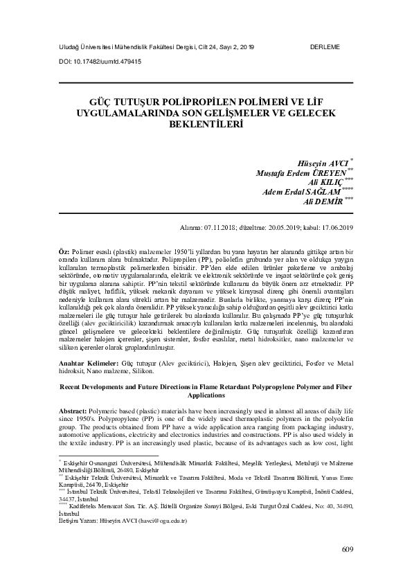 (PDF) Recent developments and future directions in flame retardant ...