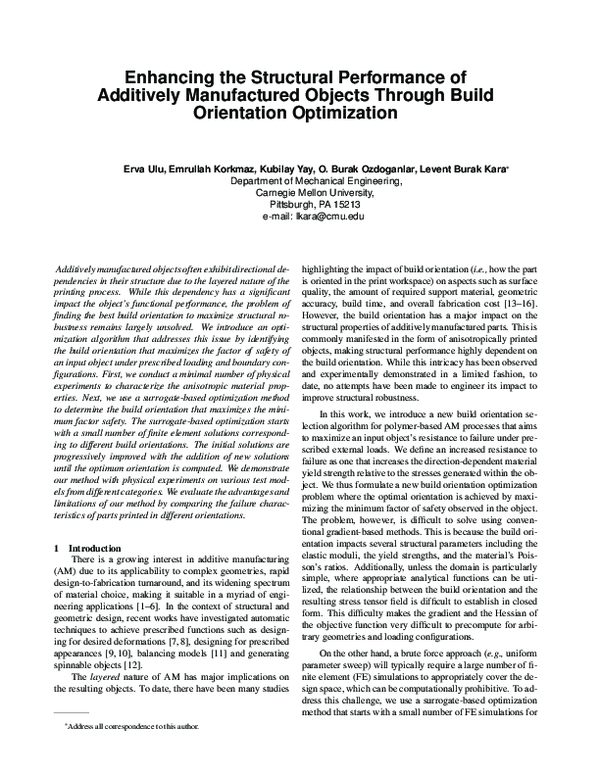 (PDF) Enhancing the Structural Performance of Additively Manufactured ...