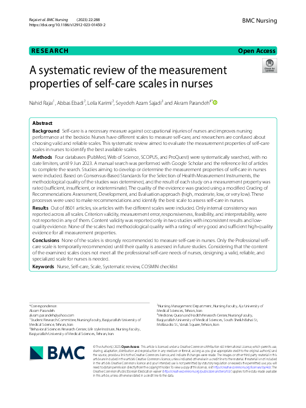 (PDF) A systematic review of the measurement properties of the patient ...