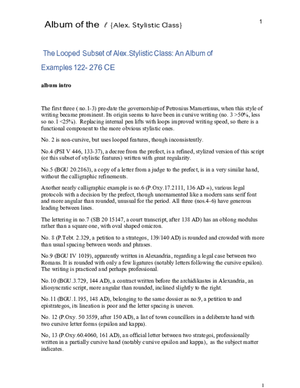 (PDF) Album of the looped style writing | Gregg W. Schwendner ...