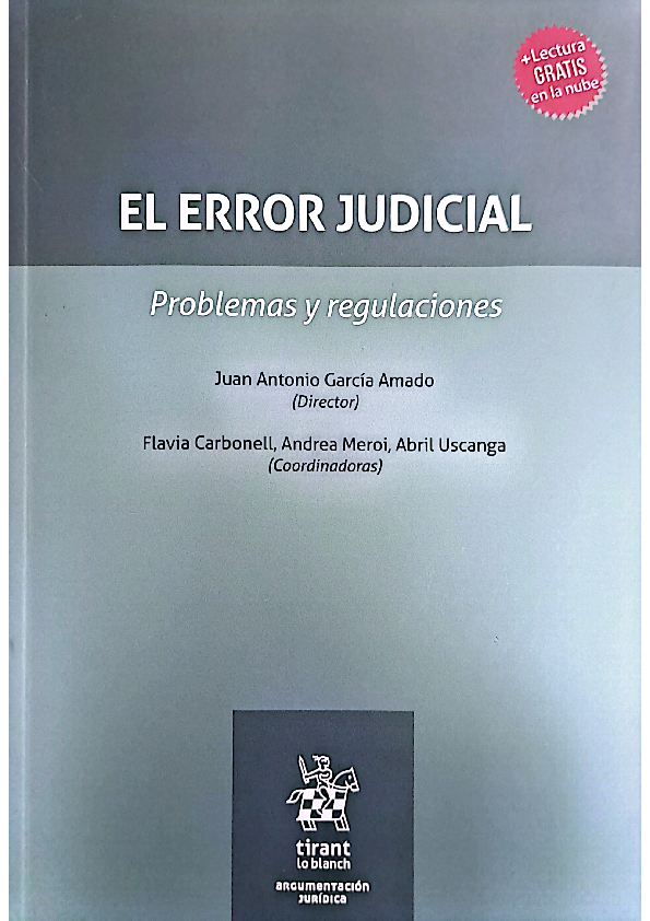 (PDF) Error judicial. Su tipología en el Derecho Mexicano