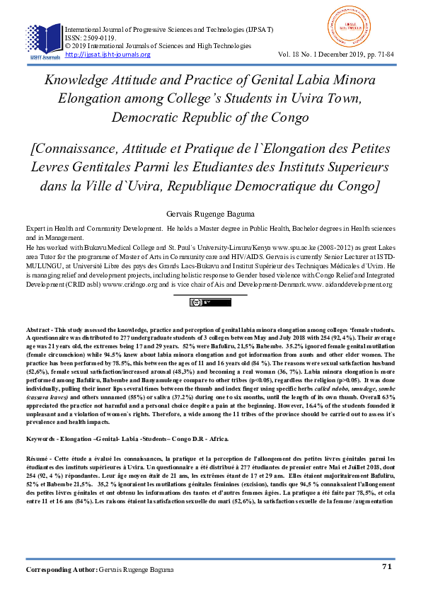 (PDF) Knowledge Attitude and Practice of Genital Labia Minora ...