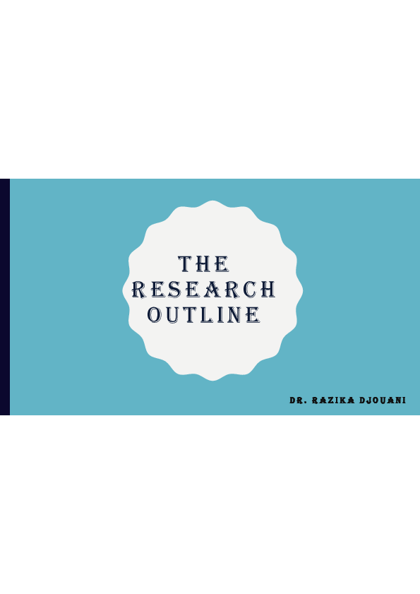 (PDF) THe research outline