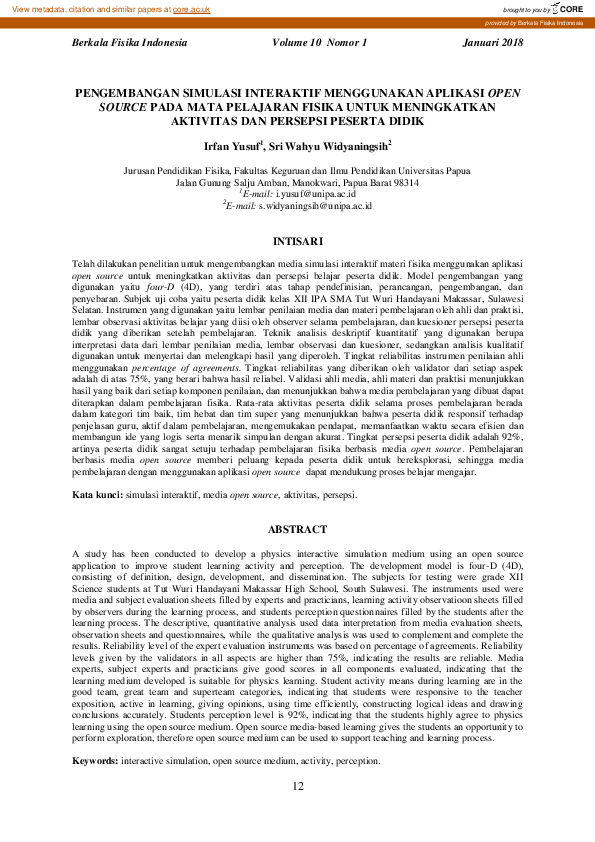 (PDF) Pengembangan Simulasi Interaktif Menggunakan Aplikasi Open Source Pada Mata Pelajaran ...