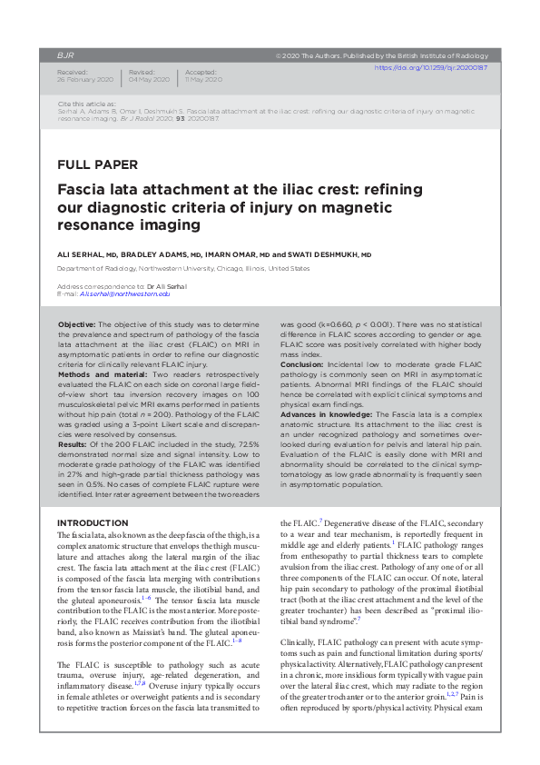 (PDF) Fascia lata attachment at the iliac crest: refining our ...