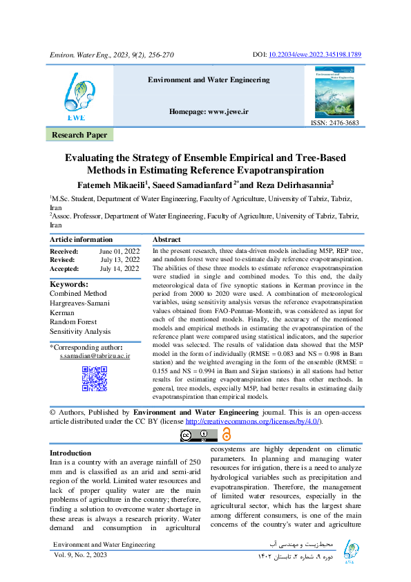 (PDF) Evaluating the Strategy of Ensemble Empirical and Tree-Based Methods