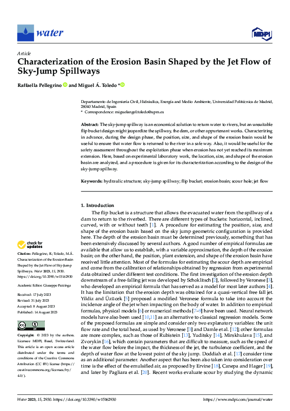 (PDF) Characterizing Erosion Basins in Sky-Jump Spillways