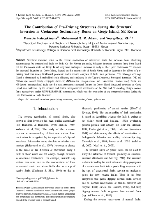 (PDF) The Contribution of Pre-Existing Structures during the Structural ...
