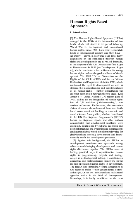 (PDF) Human Rights Based Approach