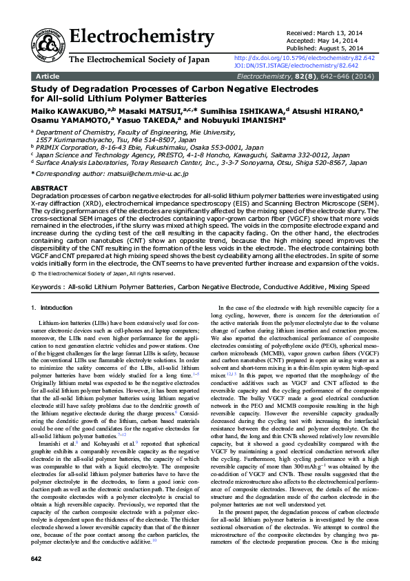 (PDF) Study of Degradation Processes of Carbon Negative Electrodes for ...