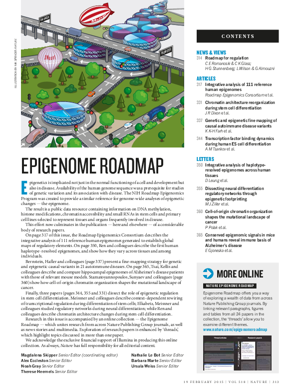 (PDF) Presenting the Epigenome Roadmap