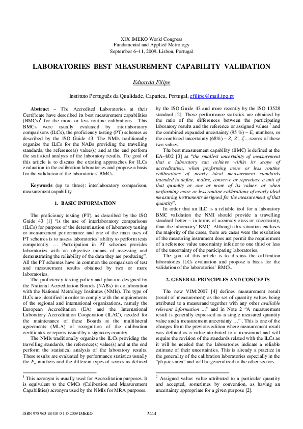 (PDF) Abstract − The Accredited Laboratories at their