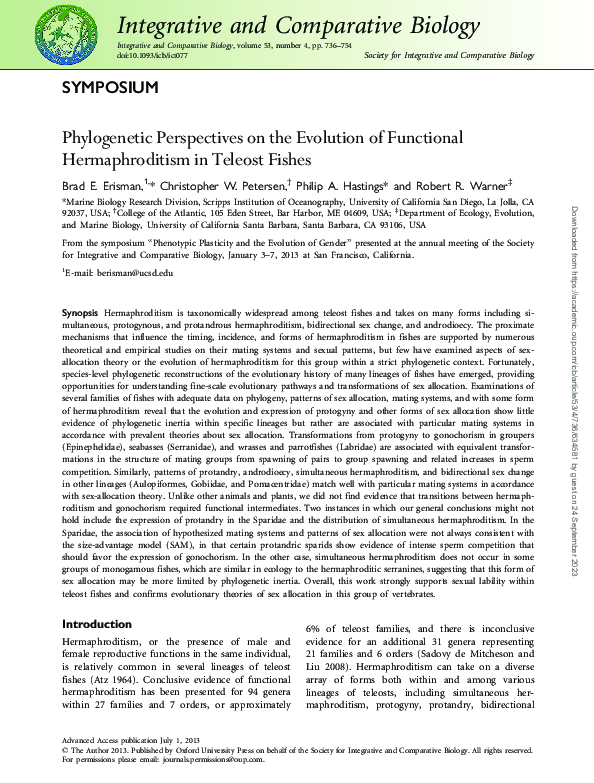 (PDF) Phylogenetic Perspectives on the Evolution of Functional ...