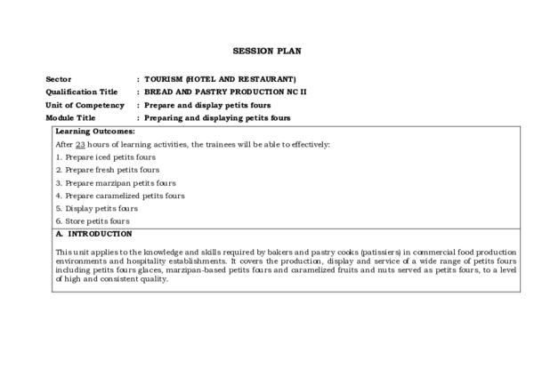 (PDF) .SESSION PLAN SAMPLE