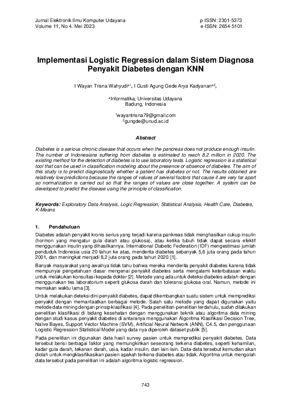 (PDF) Implementasi Logistic Regression dalam Sistem Diagnosa Penyakit ...