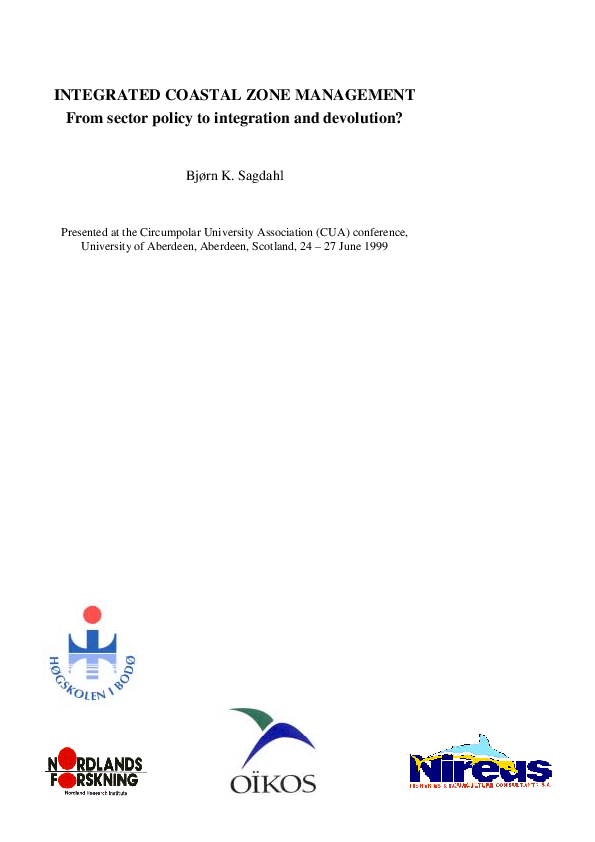 (PDF) Integrated Coastal Zone Management
