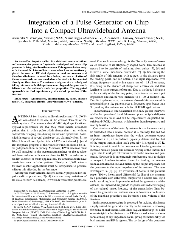 (PDF) Integration of a Pulse Generator on Chip Into a Compact ...