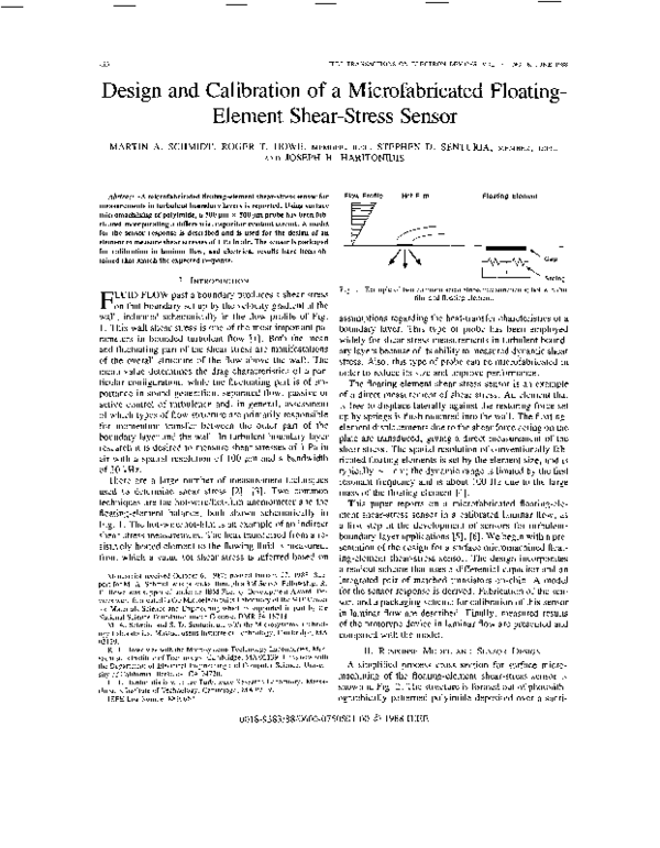 (PDF) Design and calibration of a microfabricated floating-element ...