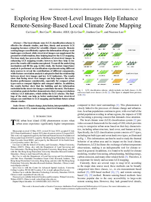 (PDF) Exploring How Street-Level Images Help Enhance Remote-Sensing ...