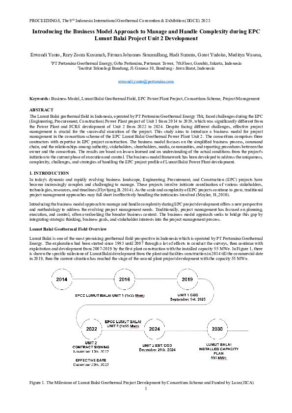 (PDF) INTRODUCING THE BUSINESS MODEL APPROACH TO MANAGE AND HANDLE COMPLEXITY DURING EPC LUMUT ...