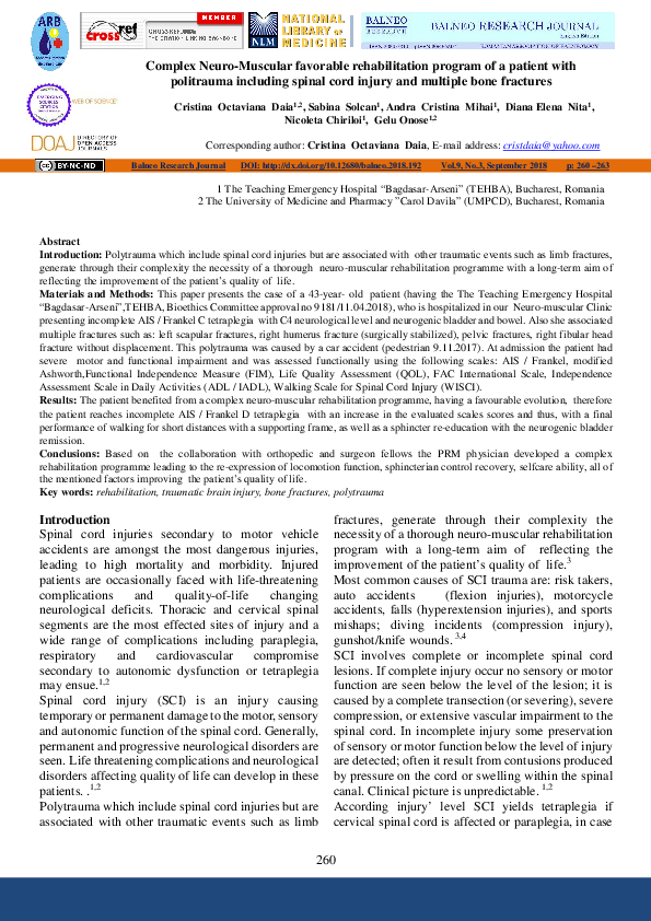 (PDF) Complex Neuro-Muscular favorable rehabilitation program of a ...