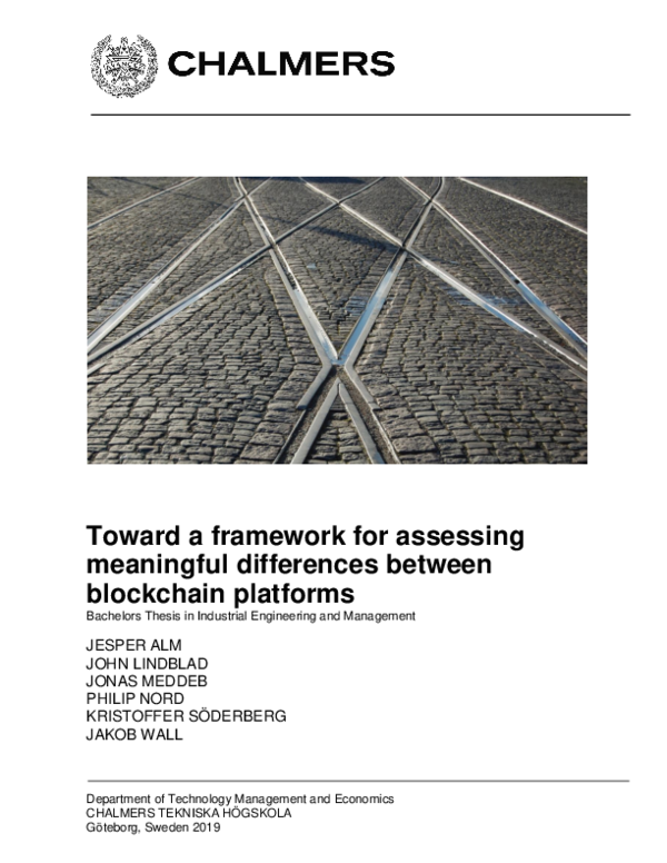 (PDF) Toward a framework for assessing meaningful differences between blockchain platforms ...