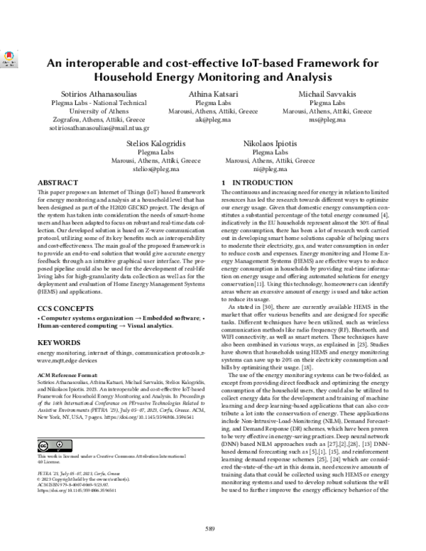 (PDF) An interoperable and cost-effective IoT-based Framework for Household Energy Monitoring ...