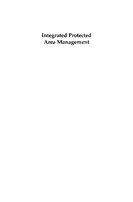 (PDF) Integrated Protected Area Management