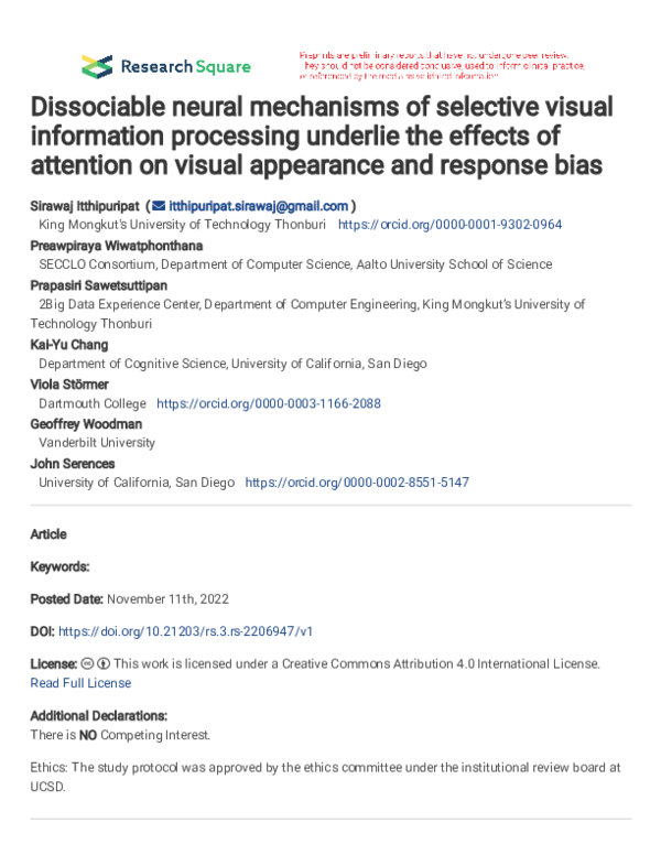 (PDF) Dissociable neural mechanisms of selective visual information processing underlie the ...