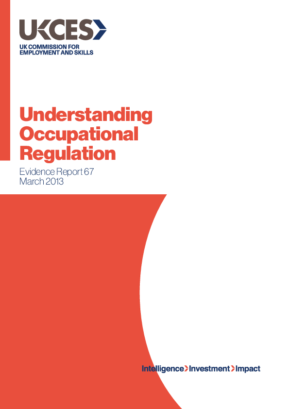 (PDF) Understanding occupational regulation
