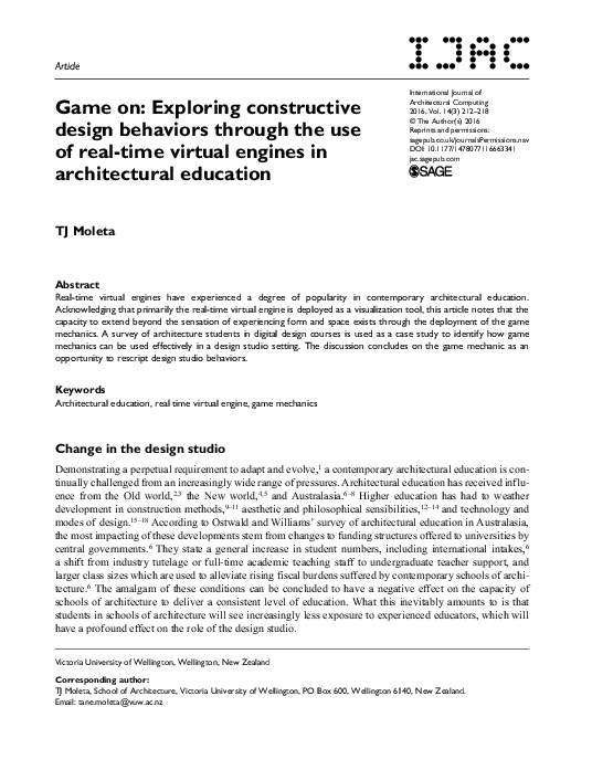 (PDF) Game on: Exploring constructive design behaviors through the use ...